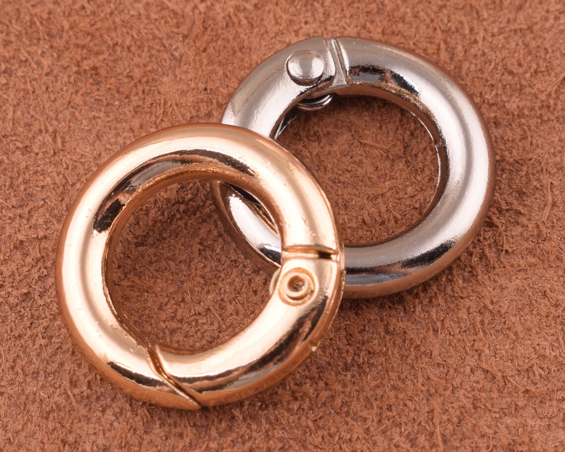 10mm O Ring Spring Gate Ring Metal Spring Ring Clasp Push Gate - Etsy
