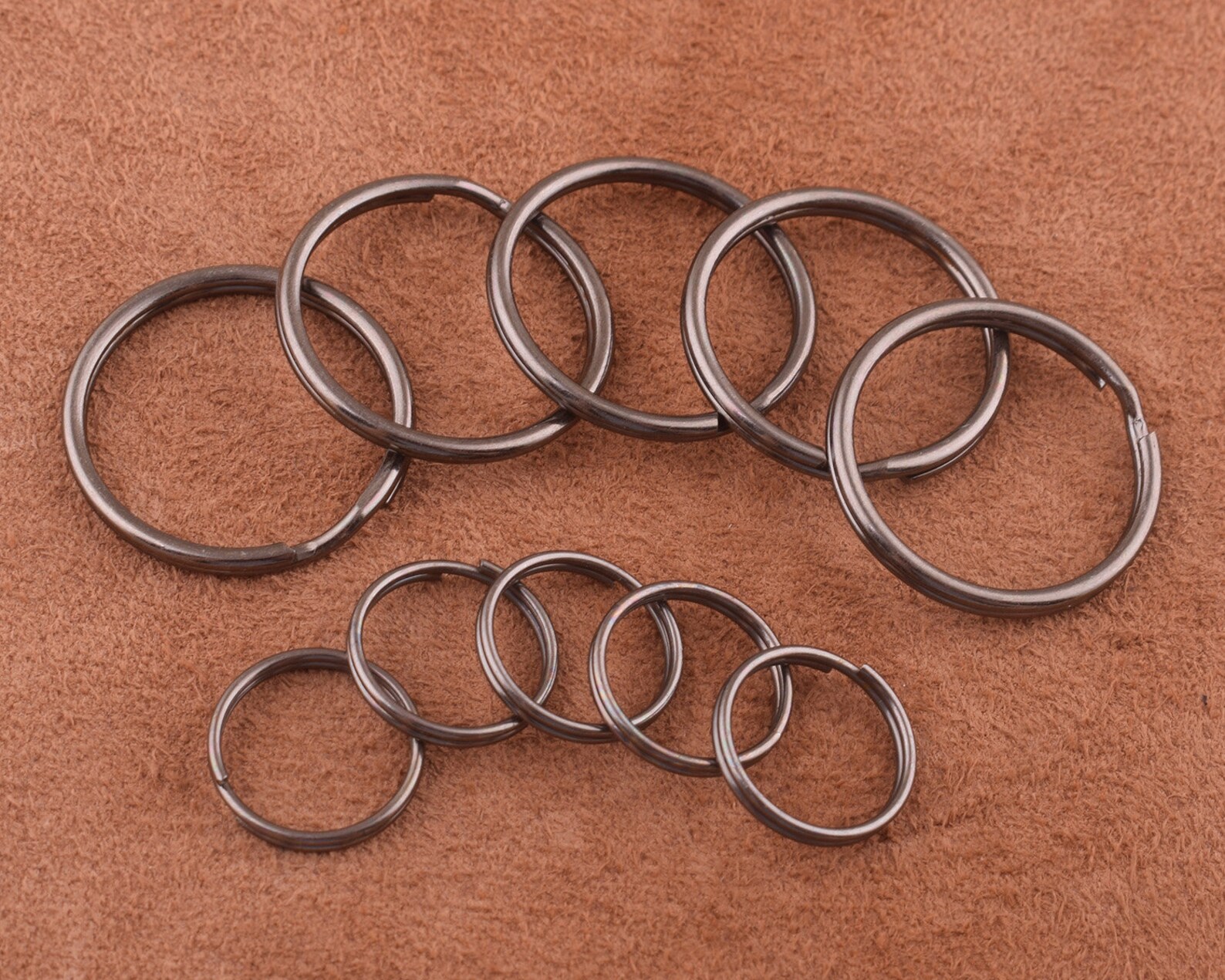 Black Key Ring 30pcs22/10013mm O Ring Jump Rings Large Key - Etsy