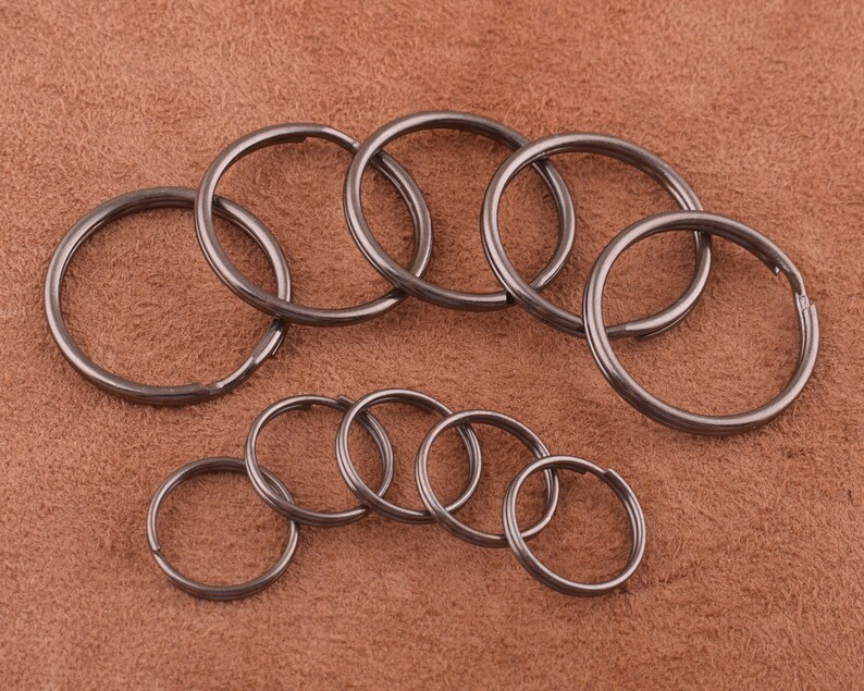 Black Key Ring 30pcs22/10013mm O Ring Jump Rings Large Key - Etsy