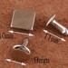 Square Metal Rivets Studs Buttons Decorations Findings,10mm Purse ...