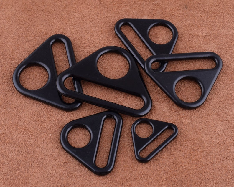 Triangle Double Ringsslot and Hole Loop Buckle Triangle Rings | Etsy