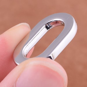 Flat Oval O Rings Purse Rings Silver O Rings Oval Buckle Strap ...