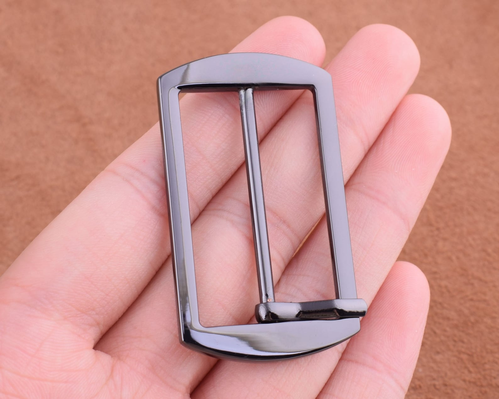 Rectangle Center Bar Buckle 10pcs Gunmetal Belt Buckles Zinc Alloy Pin ...
