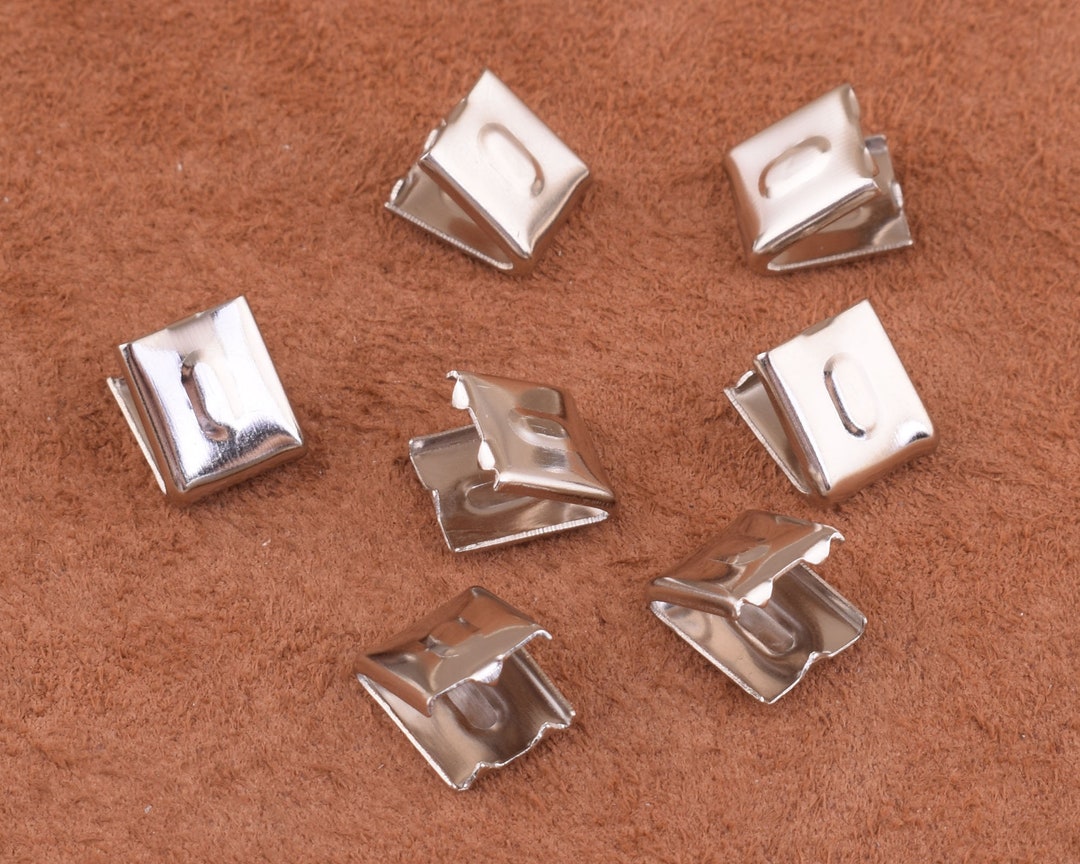 Ribbon End Clamps Ribbon Clips,10mm Cord Clamp Clamps Crimp Ribbon End ...