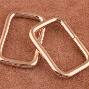 8pcs Rectangle Rings Purse Hardware ,33*20mm Gold Rectangular Rings Bag ...