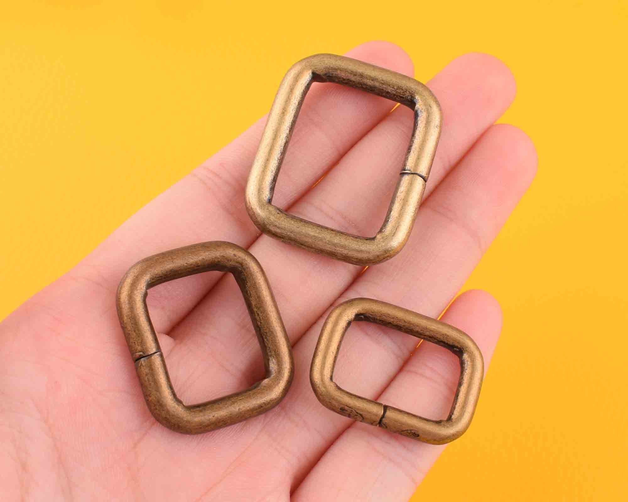 8pcs metal Rectangle Rings Purse hardware bronze Rectangular | Etsy