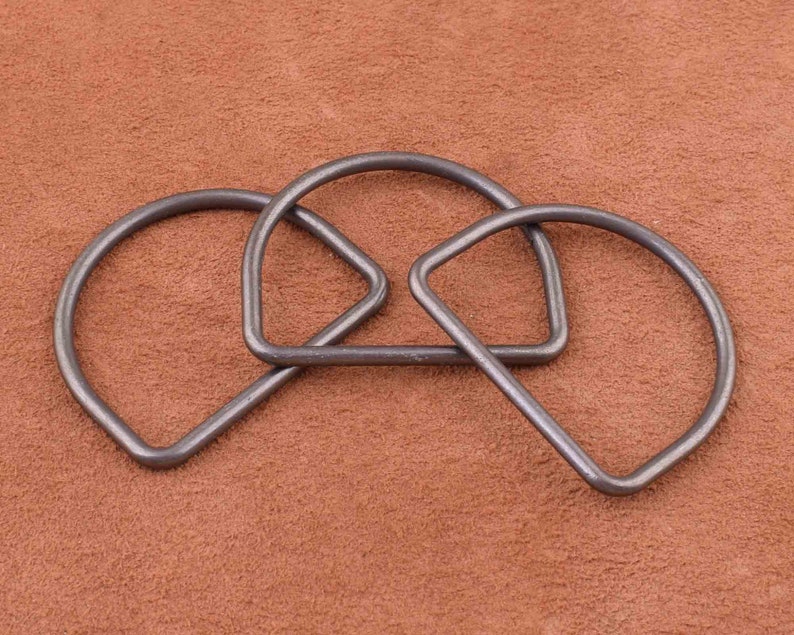 Metal D Rings Adjustable Buckles D Loop D Circles Gunmetal D - Etsy