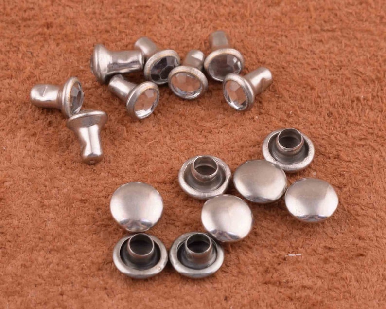 Crystal Rivets For Garments Leather Rapid RivetsFabric Silver | Etsy