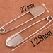Silver Large Kilt Pins,steel Pins Large Safety Pins,safety Pins Big ...