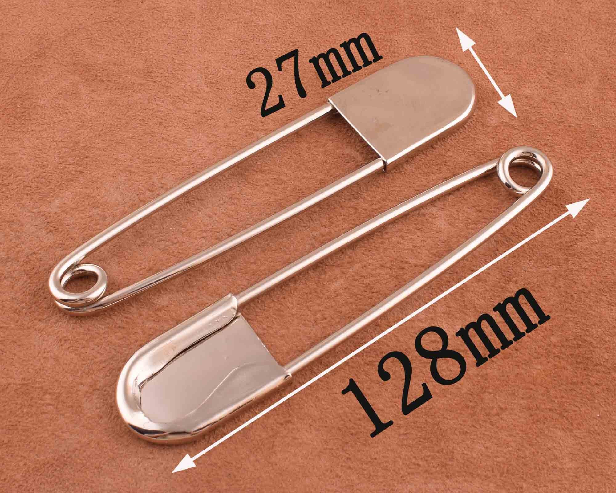 Silver Large Kilt Pinssteel Pins Large Safety Pinssafety - Etsy