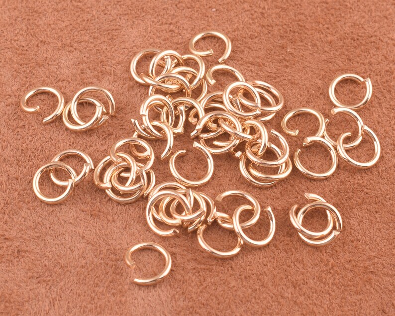 Light Gold Jump Rings Non Tarnish Jewelry Making - Etsy