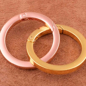 Round Ring Gate Oval Spring Snap Hooks Gate Ring 34mm Spring Buckle ...