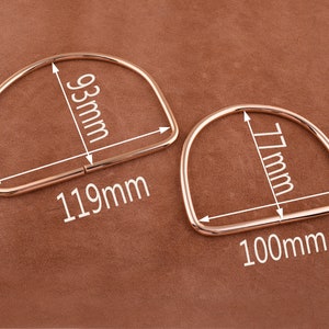 119/100mm Gold Bag Handle Semi-circular Handle Handbag Handle Screw ...