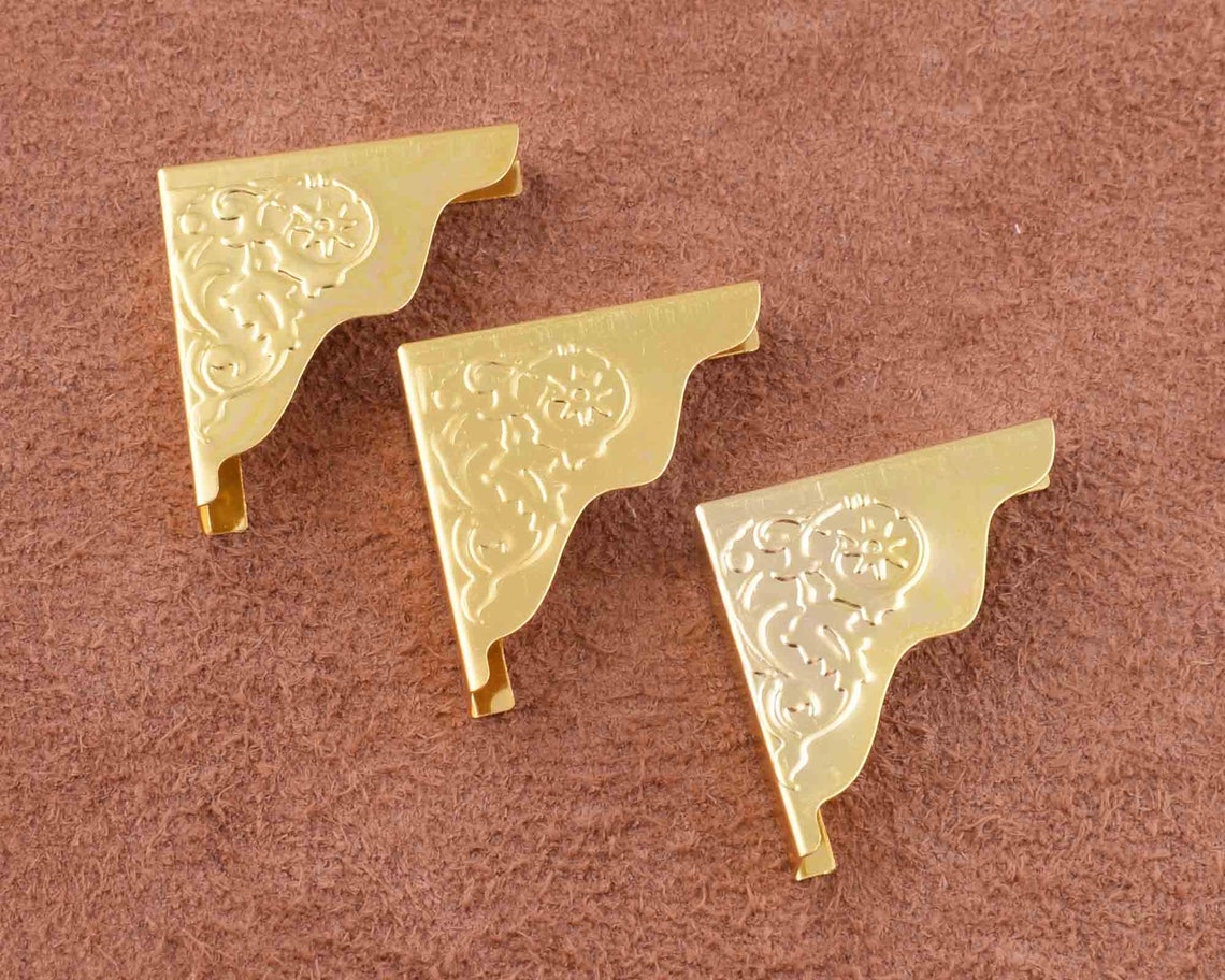 Gold Metal Protection Corners 1 Inch Decorative Book | Etsy