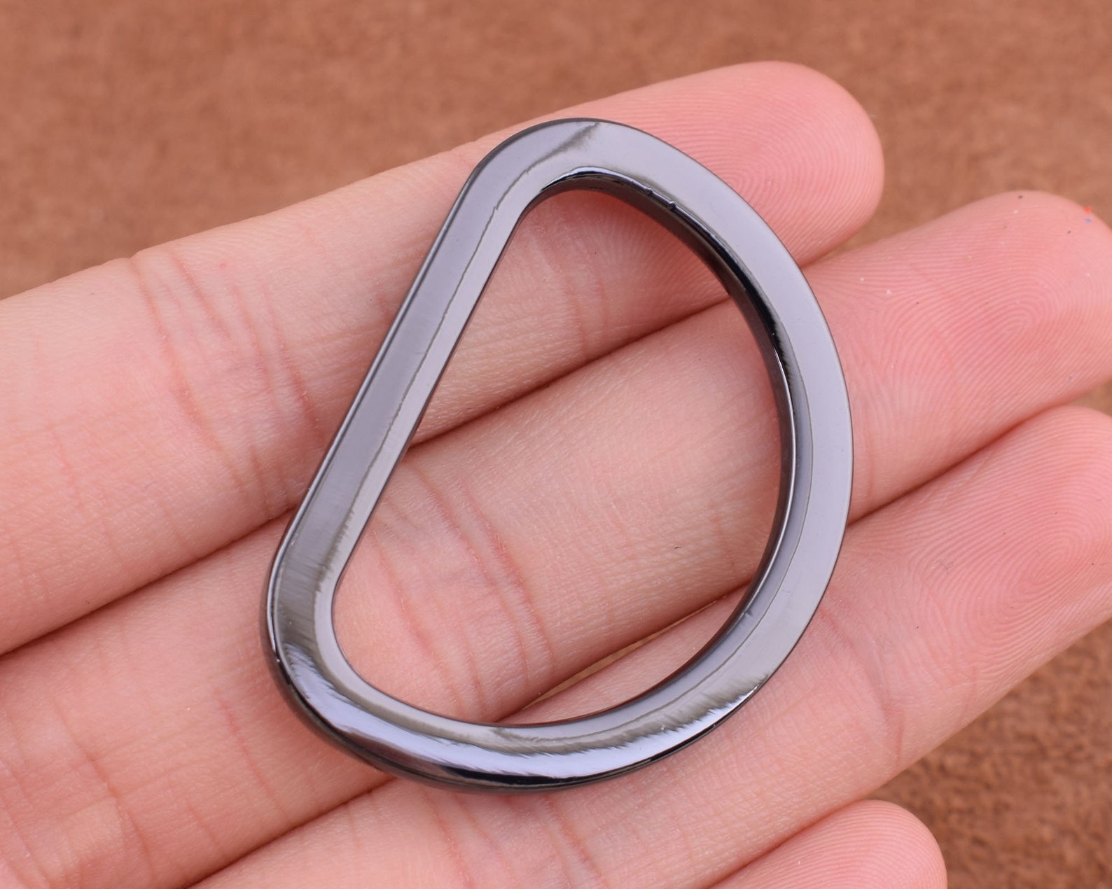 Metal D-ring Purse Loop 1 Inch and 1.25 Inch Purse D Ring Gunmetal Zinc ...