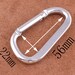 Silver Key Chain Carabiner Clip,56*22mm Key Ring, Paracord Key Chain D ...