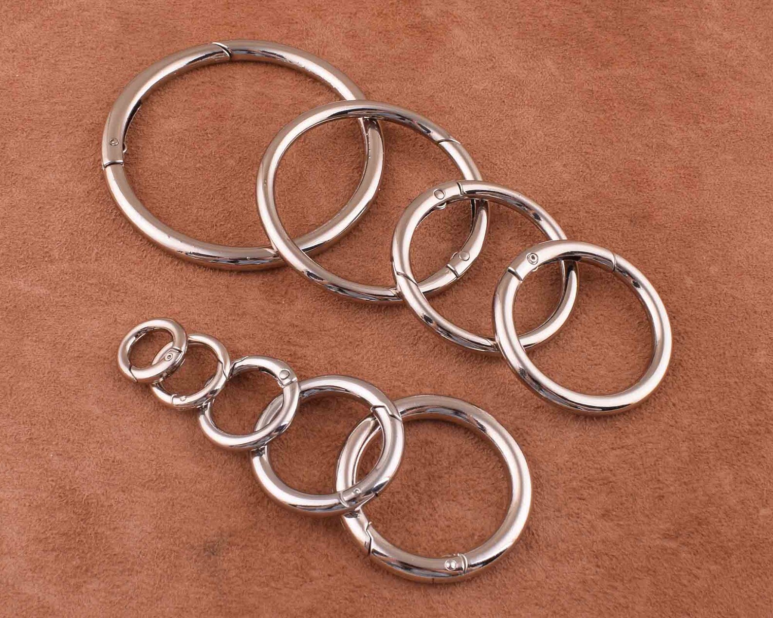 Silver Spring Buckle Spring Clasp Oval Snap Hook Metal Snap Clasp ...