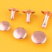 Metal Purse Rivets Double Cap Rivets Rose Gold Metal Rivets Round Metal ...