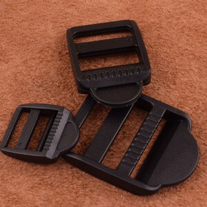 Wholesale Ladder Lock Slider Plastic Buckles Backpack Bag Straps Black ...