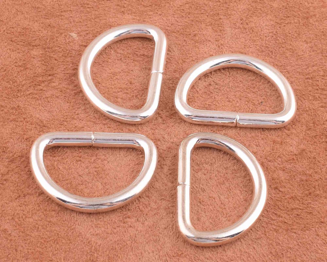 25MM Metal D Ring 1 Inch Metal D Rings Non-welded Silver Plated for ...
