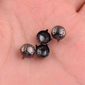 200pcs Gunmetal Metal Studs,7*8mm Metal Studs,rivets Studs Spikes for ...