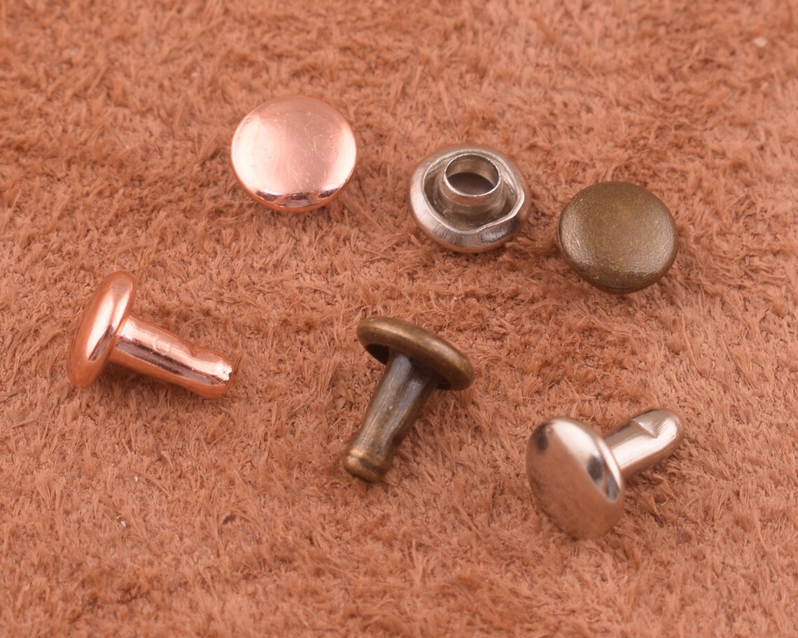 Double Cap Rivets 56mm Stud Rapid Rivets Leather Craft Repair - Etsy
