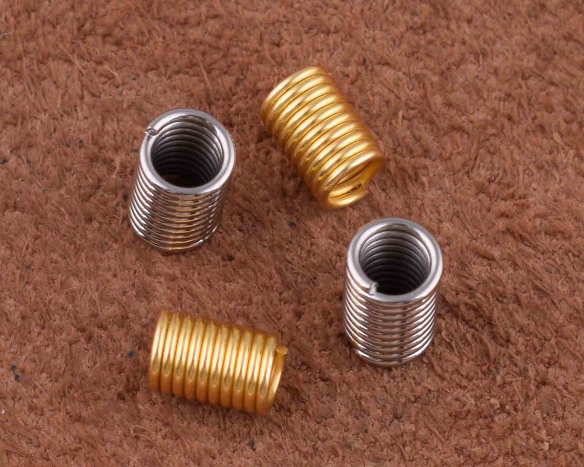 Spring Coil Bead End Tip Cap Connectorsspring Coil Crimp - Etsy