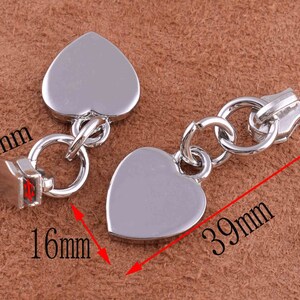 Heart Shape Metal Zipper Head #3 Zipper Pulls Zipper Slider,zinc Alloy ...
