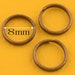 100 Pcs of Bronze Key Rings 8mm Bulk Bronze Key Ringsround - Etsy