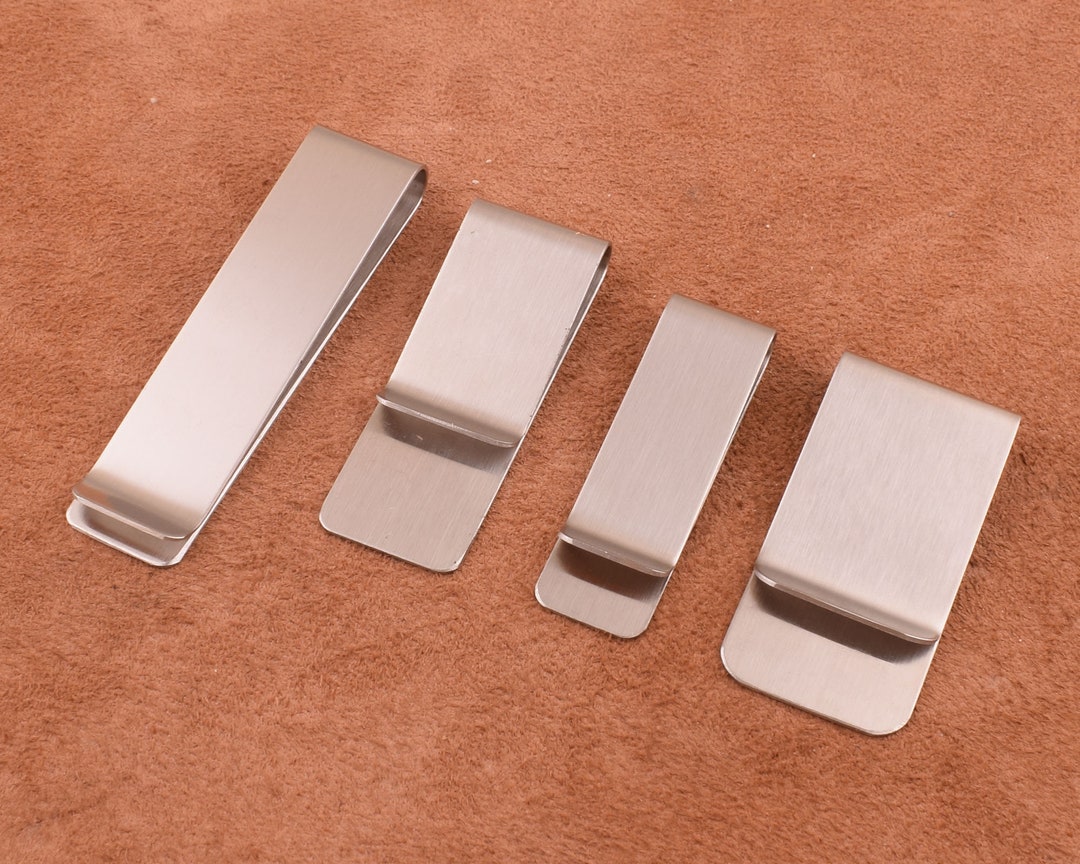 Stainless Steel Money Clip Silver Money Clip Minimalist Gift Money Clip ...