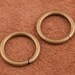 Metal Purse O-ring Non Welded Bronze O Ring Solid Round Ring Craft ...