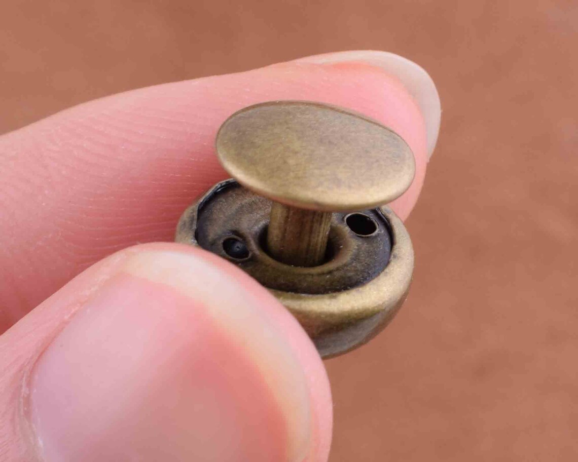 Round Dome Double Cap Rivets Rapid Studs12mm Leather Rivets | Etsy