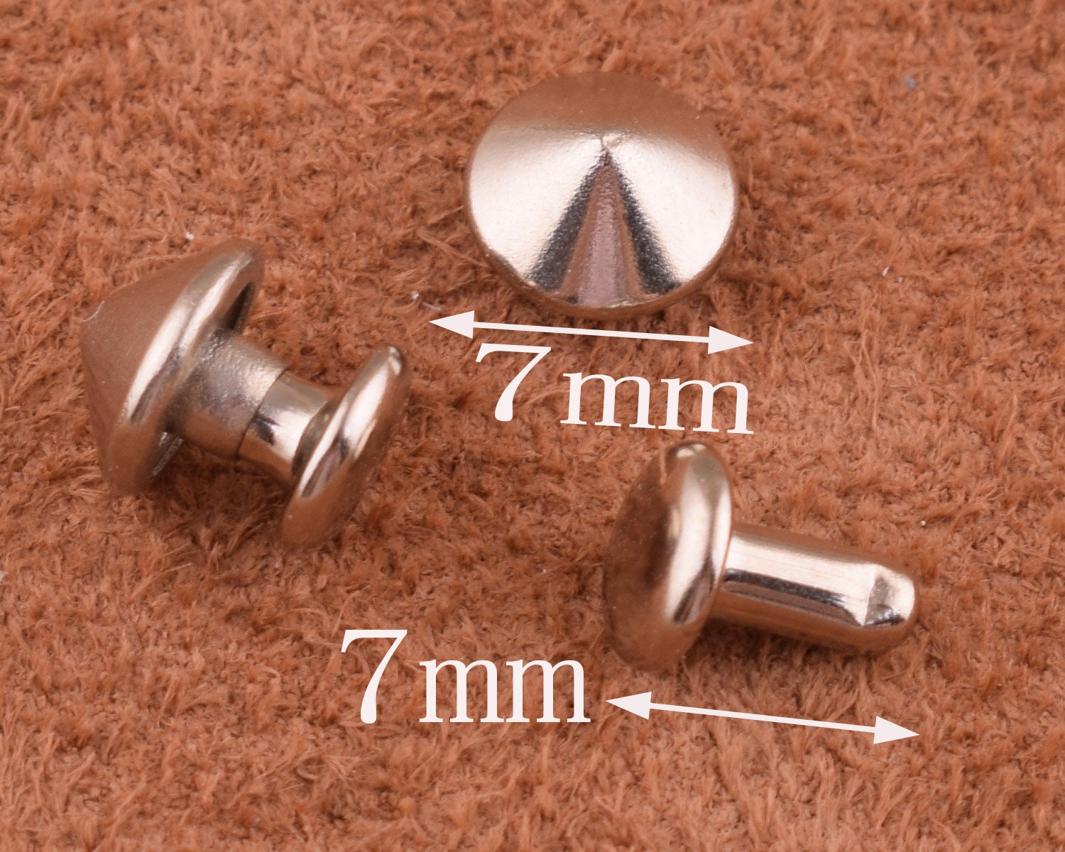 Silver Double Cap Rivets Five Kinds of Size Stud Rapid Rivets - Etsy