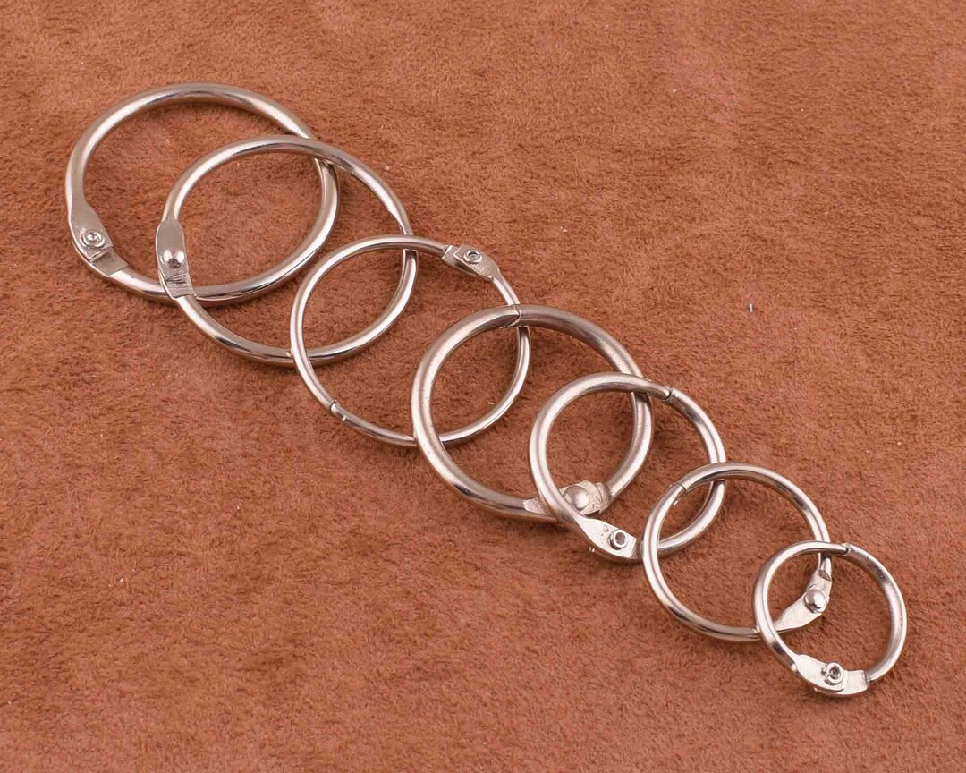 Silver Binding Rings,metal Silver Book Card Binder Hinge Snap O Ring ...