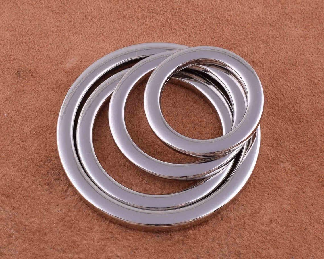 Metal O Ring Flat Cast O Rings Metal Loops Round Formed Strap | Etsy