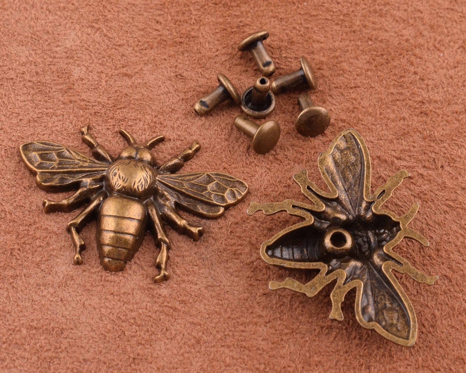 10 Piece Metal Bee Rivets Charm Hook Clasps Sewing Garment Rivets ...