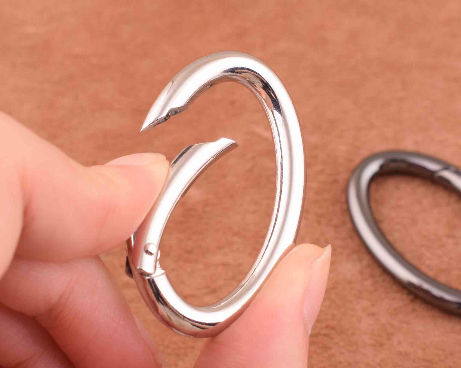 Silver Oval Ring Gate Oval Spring Snap Hooks 3820mm Gate Ring - Etsy
