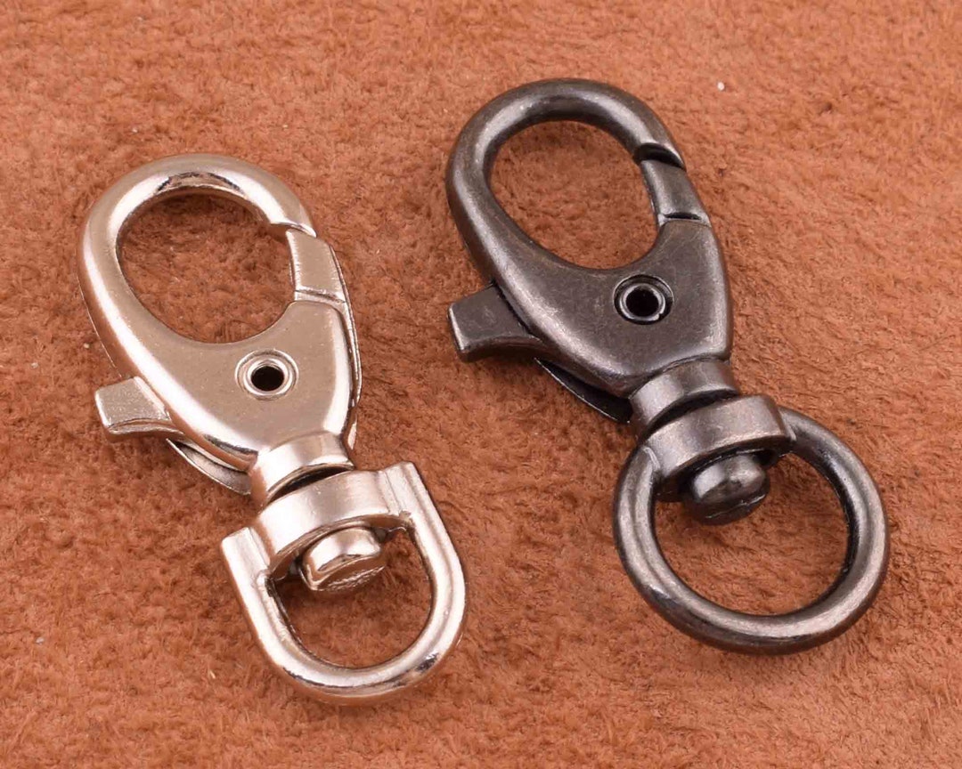 10pcs Swivel Clasp Silver Swivel Hook Purse Clasp Keychain Key Fob ...