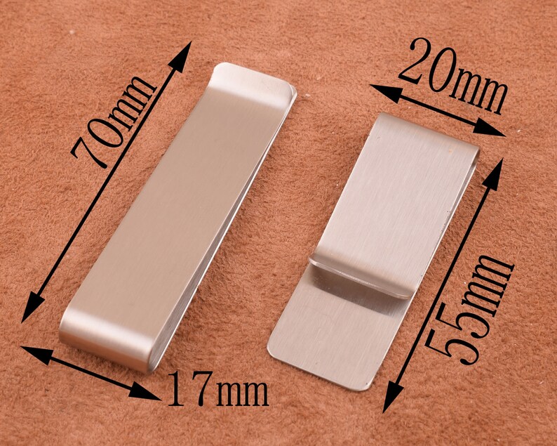 Stainless Steel Money Clip Silver Money Clip Minimalist Gift | Etsy