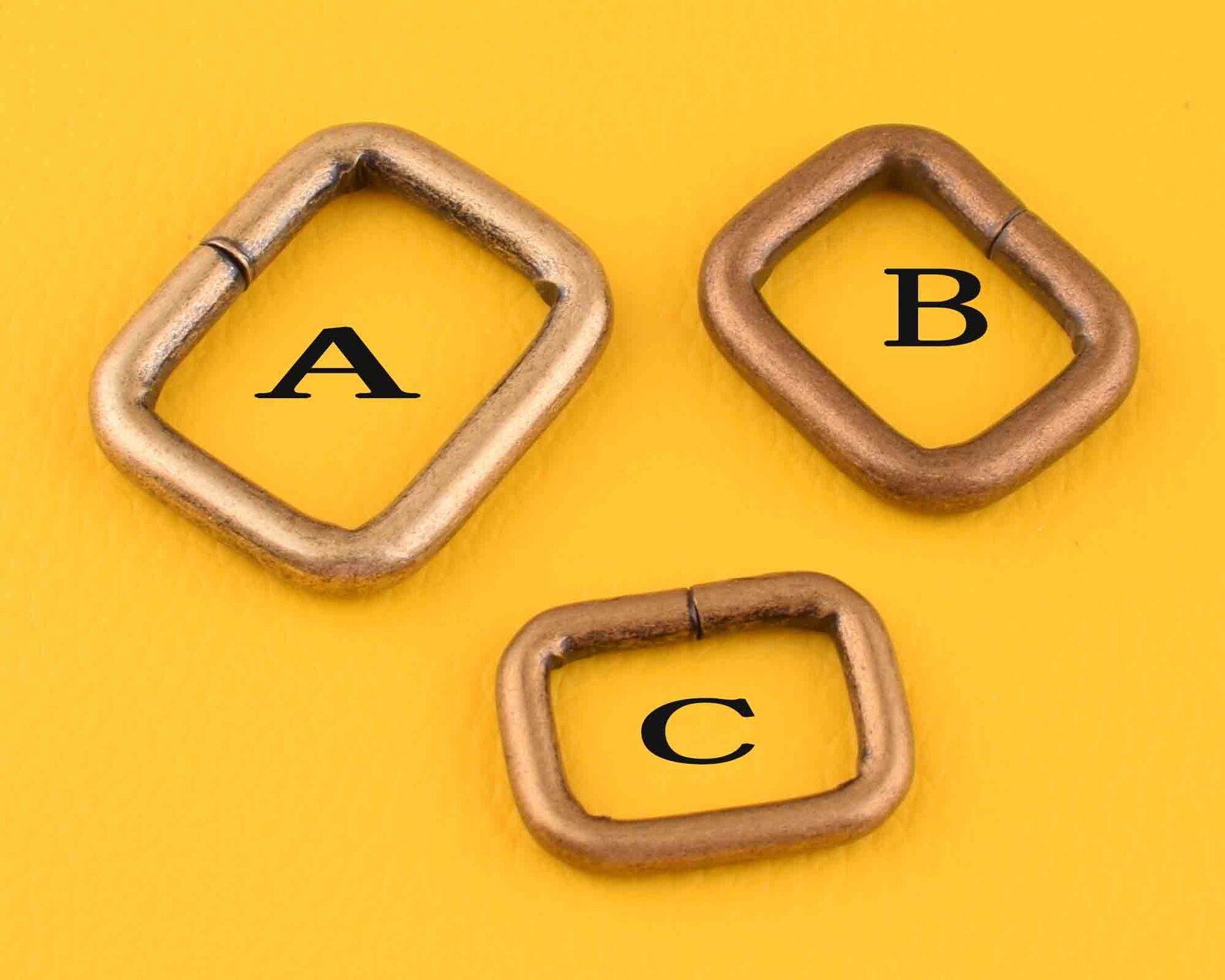 8pcs metal Rectangle Rings Purse hardware bronze Rectangular | Etsy