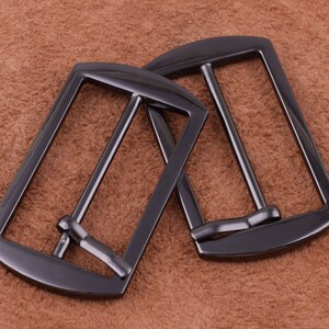 Rectangle Center Bar Buckle 10pcs Gunmetal Belt Buckles Zinc Alloy Pin ...