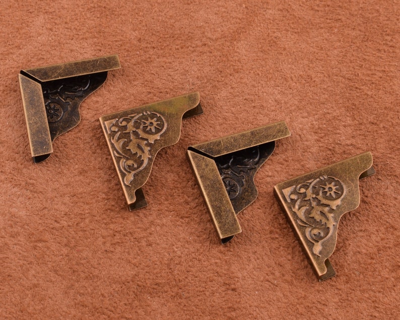 Set of 4 Decorative Book Corners25mm Bronze | Etsy