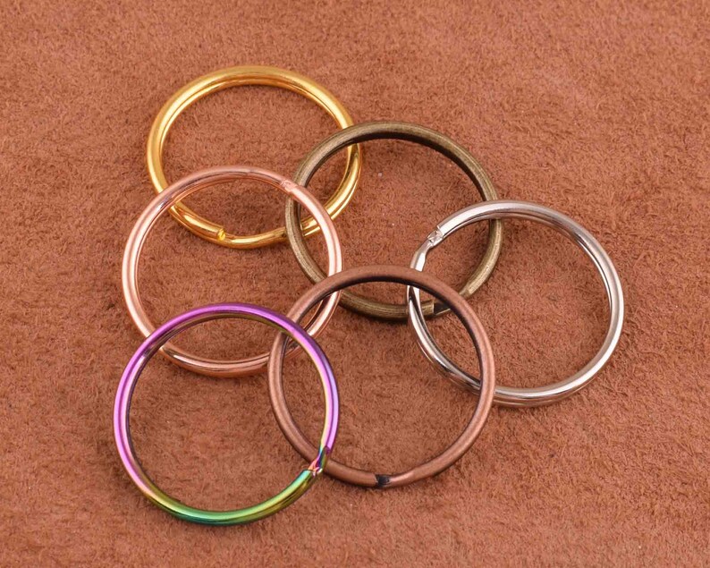 Double Split Rings1 Inch Key Rings Jump Rings Double Loops | Etsy