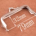 Small Purse Frame Square Metal Frame Diy Coin Purse Frames,79*32mm Kiss ...