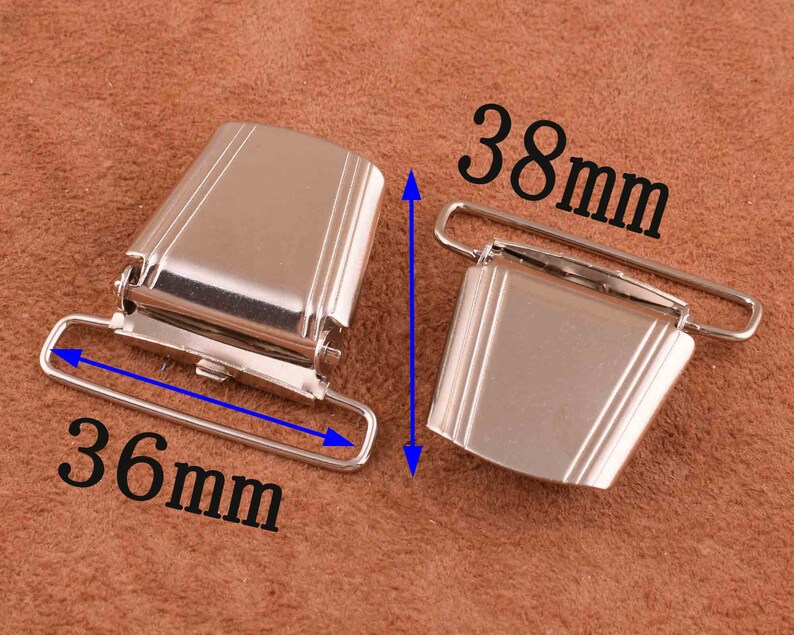 Square Metal Suspender Clips Metal Pacifier Clip 3836mm | Etsy