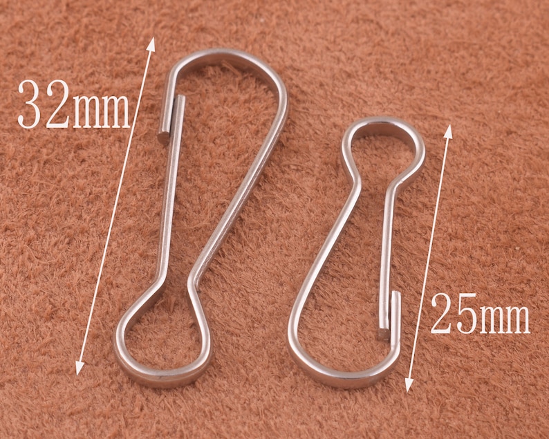 BULK Lanyard Hook Clips Silver Tone 32/25mm 1.25 Inch/1 - Etsy