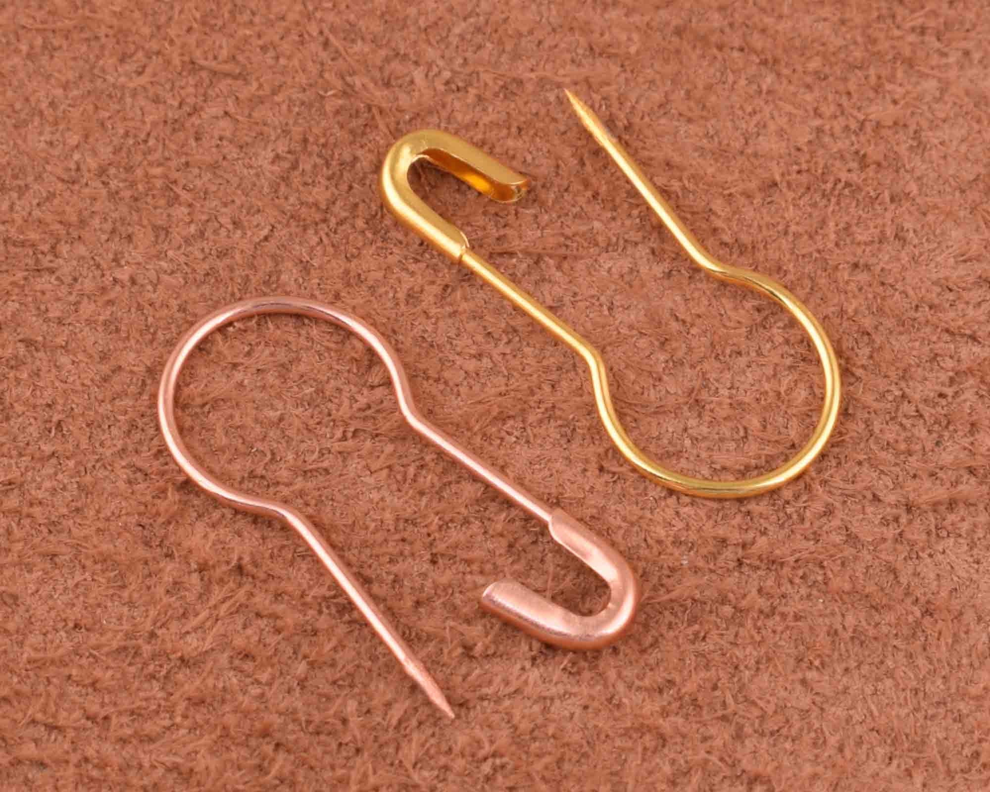 Gold/rose Gold Bulb Pins Garment Pins 229mm Pear Shaped - Etsy UK