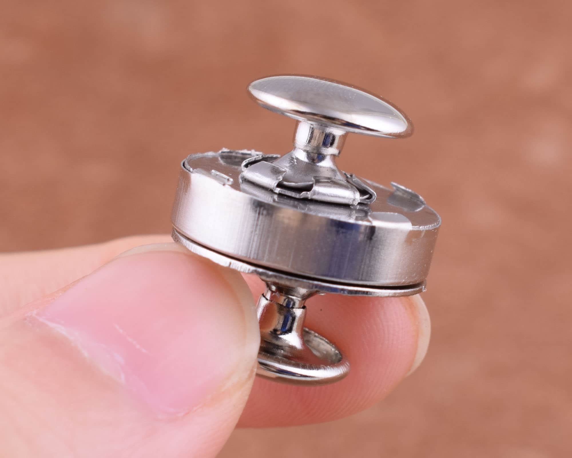 15Sets Magnetic snaps purse Double Rivet closures Round Clasp | Etsy