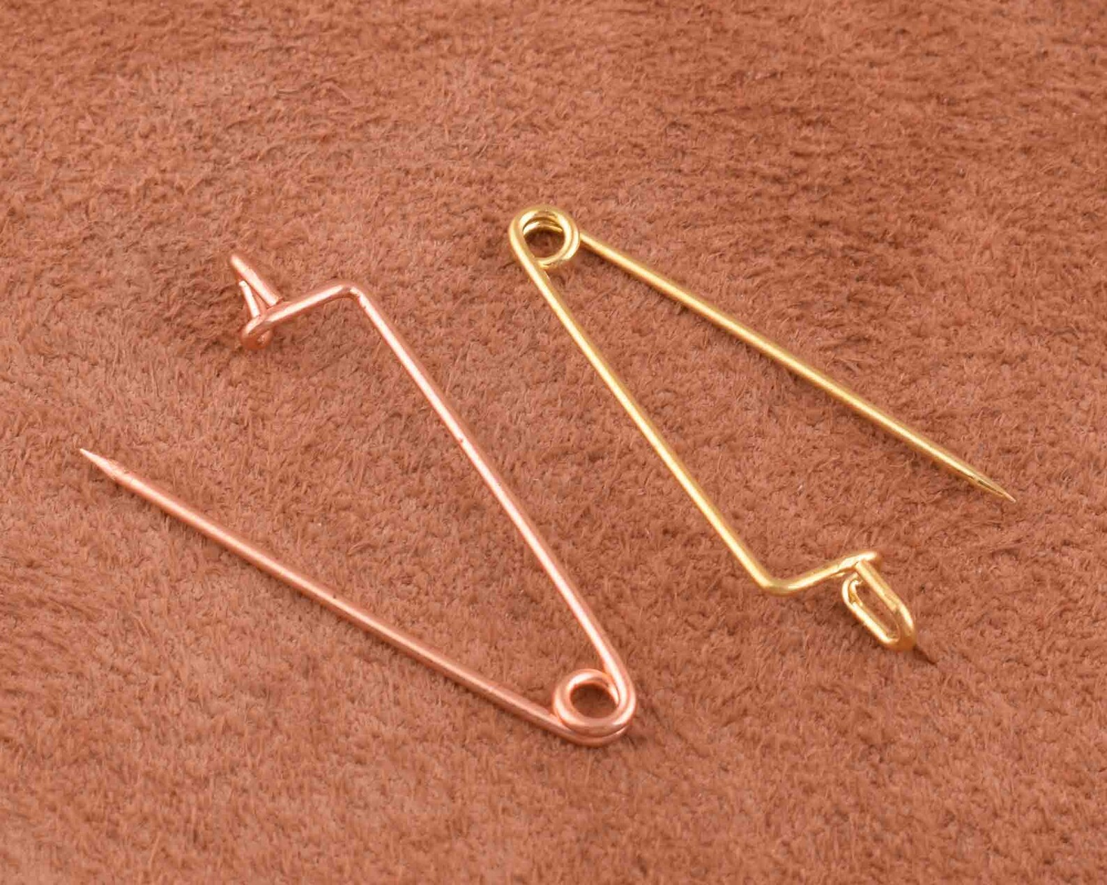 50pcs Safety Pin Brooch Stitch Markers,metal Safety Pins Loops Charms ...