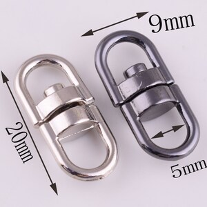Swivel Connector Double Loops Swivel Clasp 20mm Swivel Key Ring ...